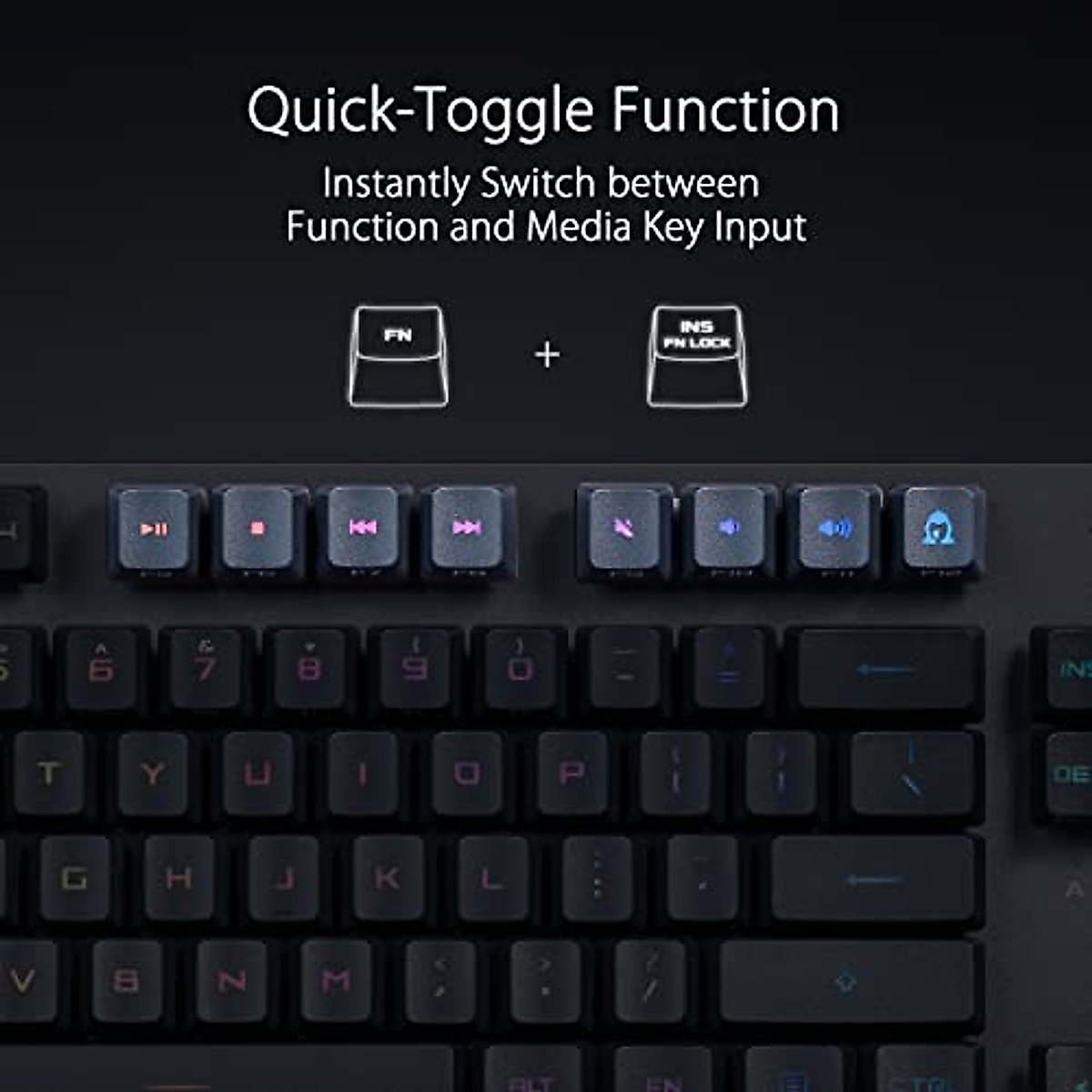 ASUS ROG Strix Scope RX TKL Wireless Deluxe - 80% Gaming Keyboard, Tri-Mode Connectivity (2.4GHz RF, Bluetooth, Wired), ROG RX Red Optical Mechanical Switches, PBT Keycaps, RGB, Wrist Rest, Black
