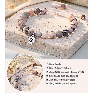 UNGENT THEM Granddaughter Gifts from Grandma Letter G Initial Bracelets for Teen Girls Christmas Birthday Valentine's Day Gifts for Girls Jewelry