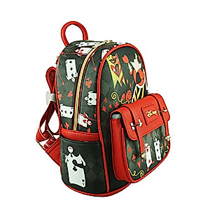 Wondapop Disney Queen of Hearts 11" Vegan Leather Fashion Mini Backpack