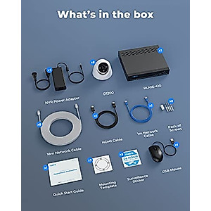 REOLINK 12MP PoE Security Camera System, 8pcs H.265 12MP Security Cameras Wired, Person Vehicle Pet Detection, Two-Way Talk, Spotlights Color Night Vision, 16CH NVR with 4TB HDD, RLK16-1200D8-A