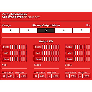 Fender Vintage Noiseless Stratocaster Pickups Set White, 3 Pickups