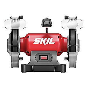 SKIL 3.0 Amp 8 In. Bench Grinder with Built-in Water Cooling Tray & LED Work Light - BI9502-00