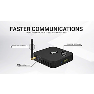 Android 9.0 TV Box TX6 Android TV Box 4GB DDR3 RAM 64GB ROM 4K Ultra HD Support 2.4G/5.8G Dual WiFi BT 4.1 USB 3.0