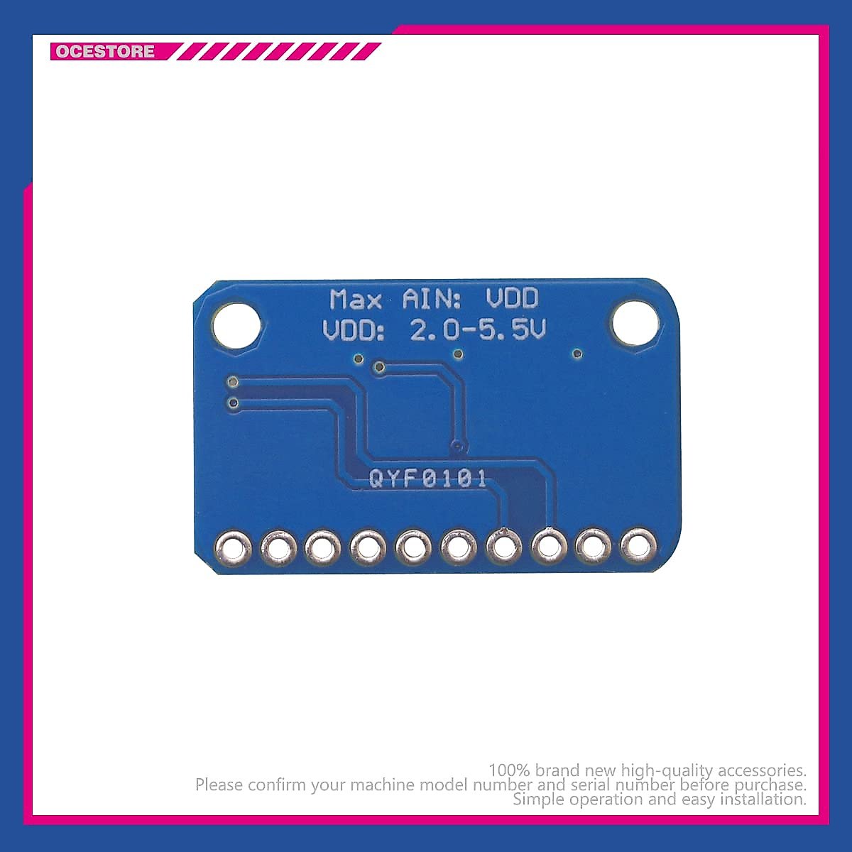 OCESTORE 2pcs ADS1115 Development Board Module 16 Bits 4 Channel Bits ADC PGA Converter with Programmable Gain Amplifier ADS1115 Development Board Module