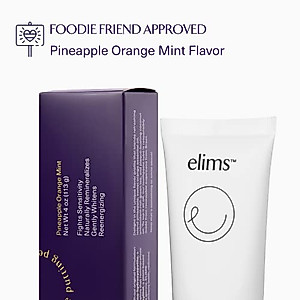 ELIMS Nano Hydroxyapatite Fluoride Free Toothpaste - Natural Xylitol Remineralizing Toothpaste for Whitening Sensitive Teeth - SLS Free Orange Pineapple Mint Flavored Toothpaste for Adults & Kids - 2 Pack