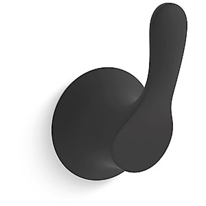 KOHLER 27395-BL SIMPLICE Single Robe Hook, Matte Black