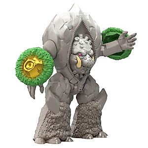 Power Rangers Dino Fury Battle Attackers 2-Pack Black Ranger vs. Smashstone Kicking Action Figure Toys, TV Inspired Accessory Ages 4 and Up