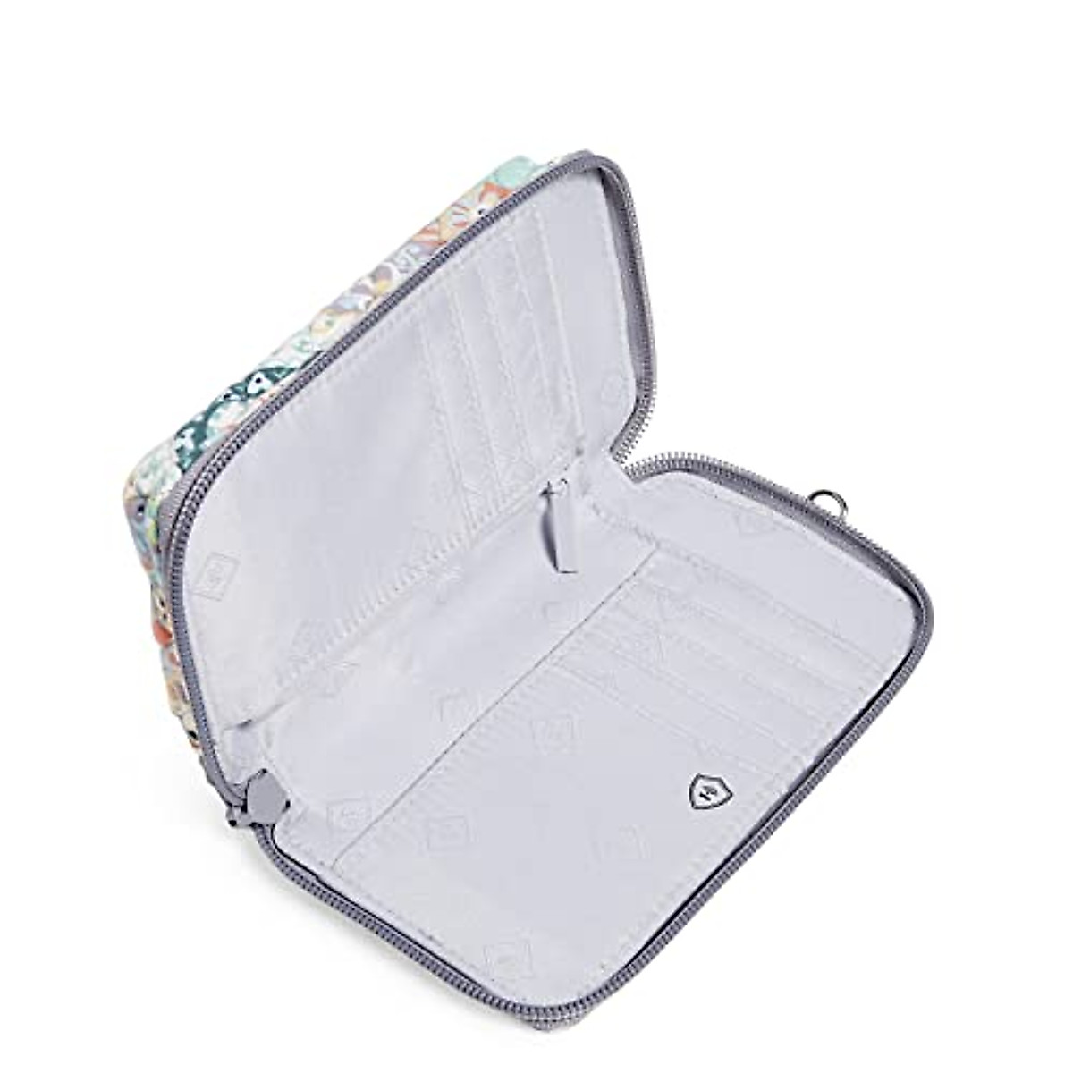 Vera Bradley Women's Cotton Smartphone Wristlet With RFID Protection, Citrus Paisley - Recycled Cotton, One Size