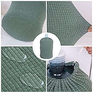 Water Dispenser Barrel Covers for 5 Gallon Water Bottle, Fabric Durable Water Cooler Dust Proof Covers For Decor, Reusable Furniture Standard Cover Protector For Home, Office (White)