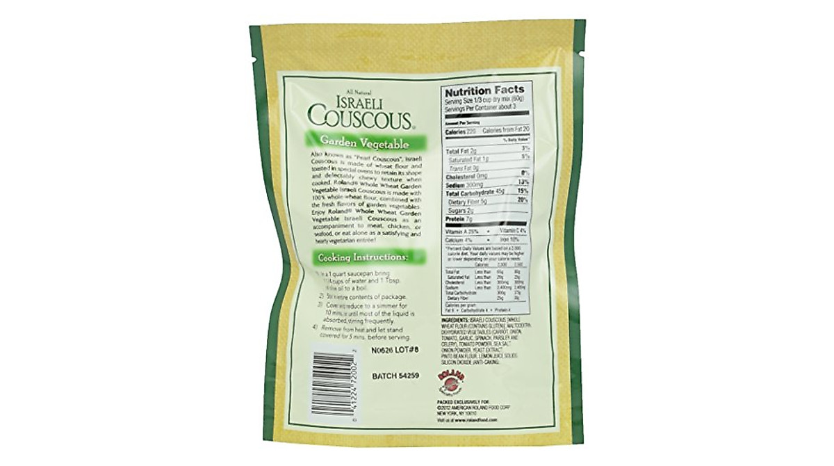 Roland Foods Israeli Couscous - Nutty & Versatile Grain in USA