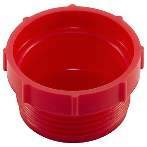 Caplugs PDI-31 PDI Series – Plastic Threaded Plug for Inverted Flared Fittings, 1000 Pack, Red LD-PE, Thread Size 3/8"-24 Hole Protection, Dust and Dirt Seals, Leak Prevention, Masking (99191173)