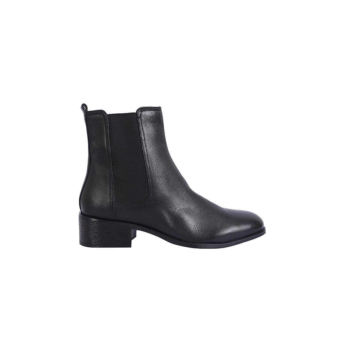 Kenneth Cole REACTION Women's Salt Chelsea Ankle Boot, Black Leather, 7.5 M US