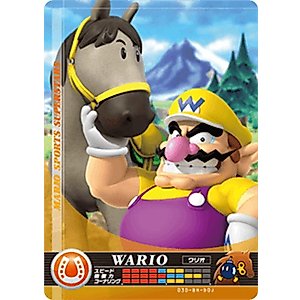 Nintendo Mario Sports Superstars Amiibo Card Horse Racing Wario for Nintendo Switch, Wii U, and 3DS