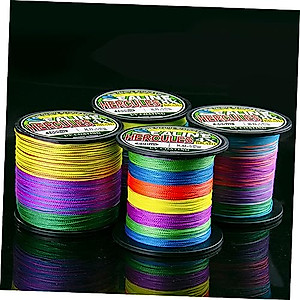 INOOMP Multicolour Fishing Line 3pcs Nylon line Clear Fishing Spool Nylon Thread Braided Wire Big Horse Anti bite line Fishing Wire