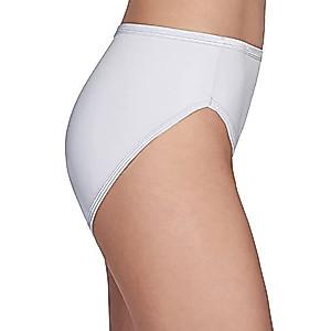 Vanity Fair Women's Illumination Hi Cut Panties (Regular & Plus Size), Star White, 7