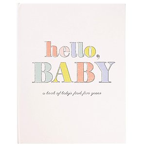 C.R. Gibson B248-22583 Baby Book with Gift Box, "Hello Baby" Gender Neutral, 8.75'' W x 11.25'' H