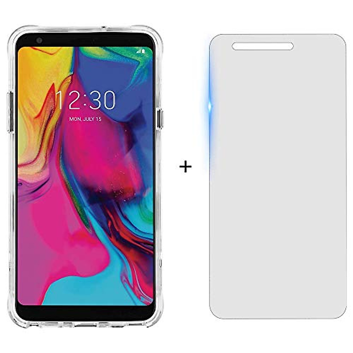 Case-Mate - Protection Pack - LG Stylo 5 Tough Case + Glass Screen Protector - Bundle - Clear