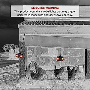 Lycoming Skunk Repellent Predator Light for Nighttime Animals Solar Predator Control Light Coyote Deterrent Deer Repellent Devices with Strobe Lights Raccoon Fox Repellent for Yard, 8 Pack