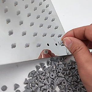 Dcolora 5 pcs Shower Head Replacement Nozzles for Stainless Steel Rain Shower Head