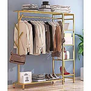 XI FA Clothing Display Rack Stand - Vintage Coat Stand- Clothes Hat Rack Shelf Shoe Clothes Hangers can Keep Your Clothes and Articles Tidy and Easy to take Marble Iron Coat Rack Home Umbrella Stand