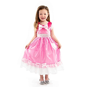 Little Adventures Cinderella Ball Gown Dress up Costume (Large Age 5-7) - Machine Washable Child Pretend Play and Party Dress with No Glitter