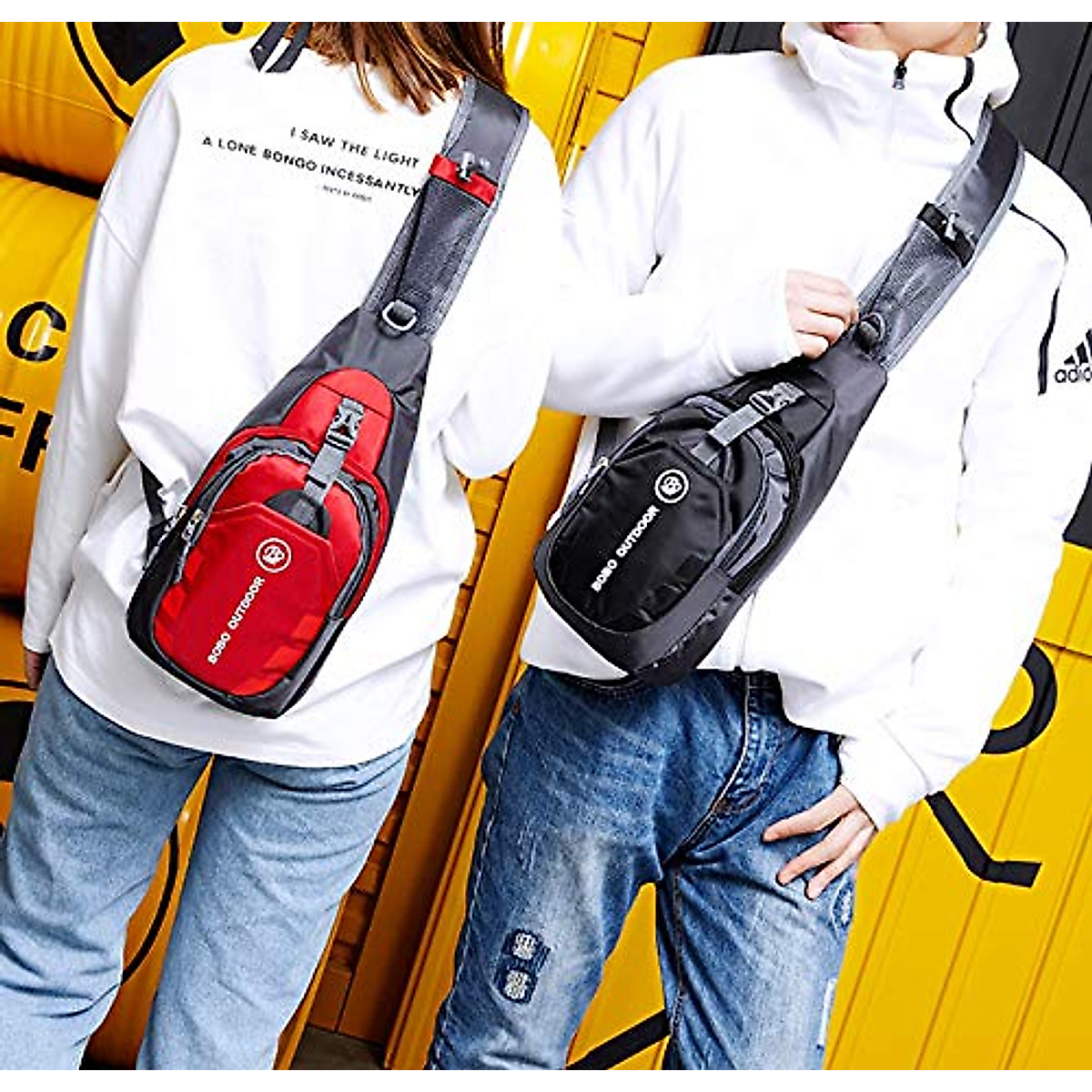 Hwayslon Sling Backpack, Shoulder Chest Crossbody Bag Small Daypack for Outdoor Hiking Men & Women (green)