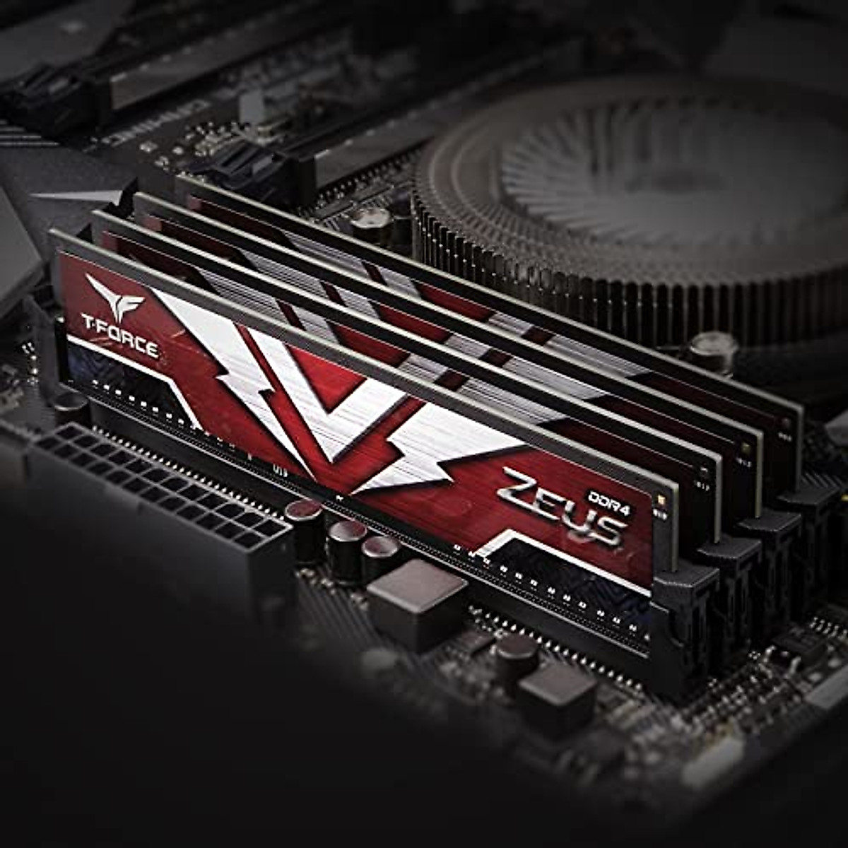 TEAMGROUP T-Force Zeus DDR4 32GB Kit (2 x 16GB) 3200MHz (PC4 25600) CL16 Desktop Gaming RAM Memory Module - TTZD432G3200HC16FDC01