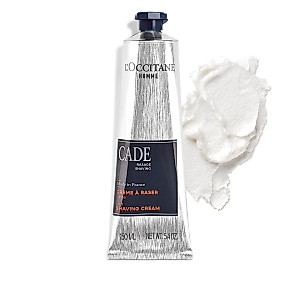 L'Occitane Cade Shaving Cream, 5.4 Ounce: Rich, Creamy Foam, Smooth Shave, With Shea Butter, Reduce Feelings of Tightness & Irritation, Made in France