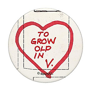 Marvel WandaVision Westview The Grow Old In Heart PopSockets PopGrip: Swappable Grip for Phones & Tablets