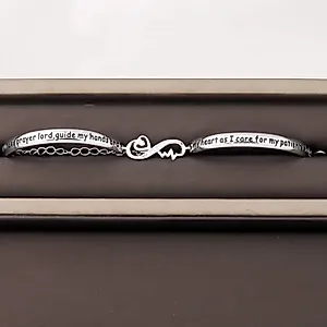 WUSUANED Nurses Prayer Bracelet Nursing Graduation gift Prayer Inspirational Gift Nurse Gift for Women Nurse Jewelry (nurses prayer bracelet)