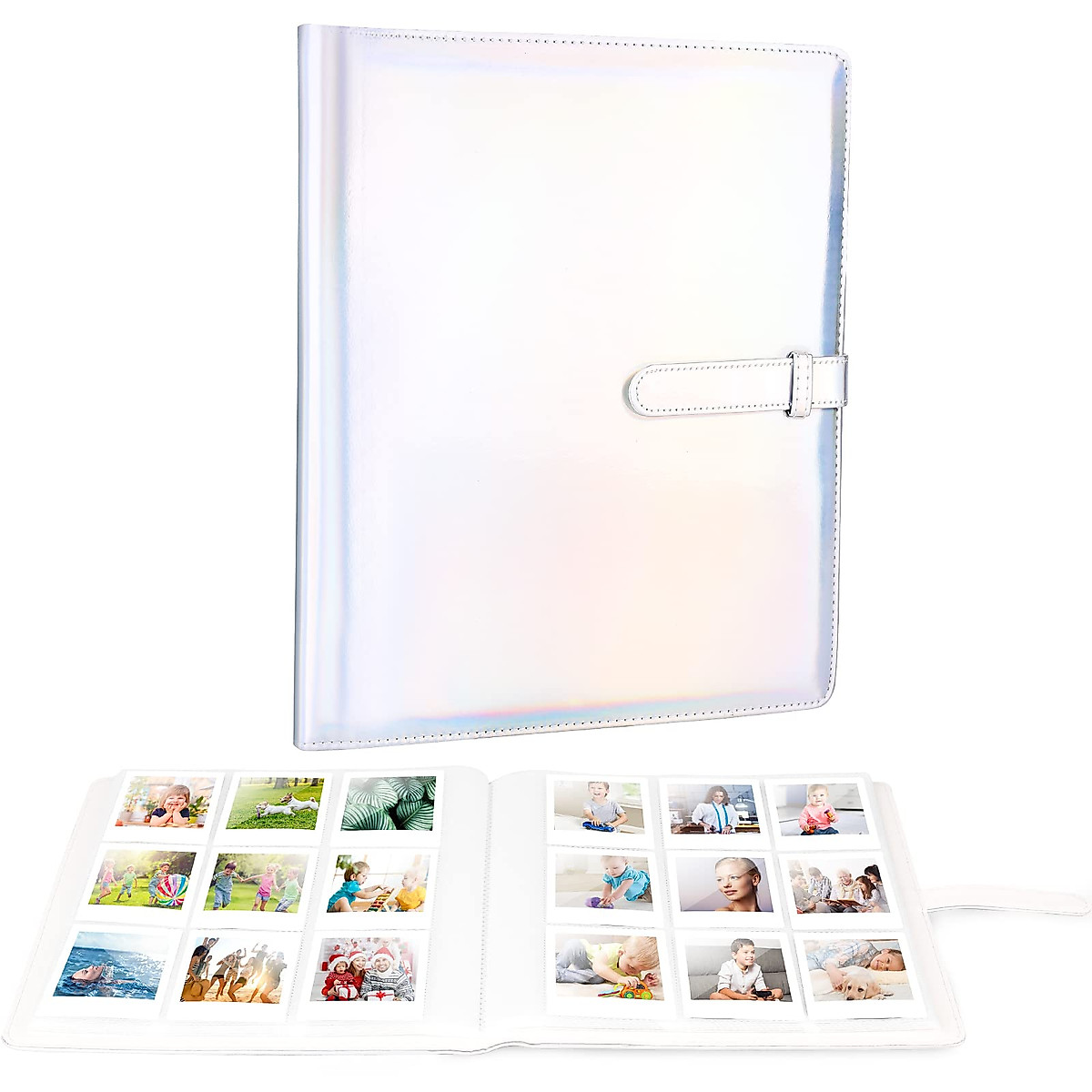 Ablus 360 Pockets Photo Album for Polaroid Snap Touch Zip Mint Cameras Printers, Fujifilm Instax Mini 12 11 9 8+ 8 7S LiPlay Instant Camera Film Printer (Brown)