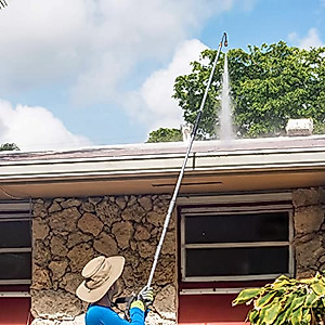 Sun Joe SPX-SRL9 Universal Sky Lance Extension Spray Wand for Most Gas and Electric Pressure Washers Rated up to 4000-PSI Max, w/ 4-Piece Accessory Kit, 9-Foot