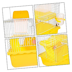 VOSAREA Hamster Cage Turtle Accessories Travel Guinea Pig Cage Accessories Rat Cage Chinchilla Cage Accessories Hamster Hideout Plastic Orange Guinea Pig House Rat House Rat Hut