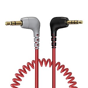 Koffmon SC7 Cord for Rode Mic,3.5mm TRS to TRRS Microphone Patch Cable Compatible with Rode SC7/VideoMic/Wireless GO Recording Microphone/Mobile Phone/Tablets/BOYA Adapter Cable