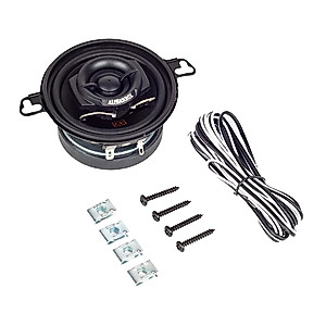Alphasonik 1 Pair of NS35 Neuron Series 3.5" (180 Watts Max for The Pair) 90 Watts Max Per Speaker 2-Way Full-Range Car Audio Speaker with PEI Dome Tweeter Polypropylene Cone