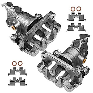 A-Premium Disc Brake Caliper Assembly with Bracket Compatible with Select Datsun Models - 280ZX 1982-1983, L8 2.8L, Coupe - Rear Driver and Passenger Side, 2-PC Set
