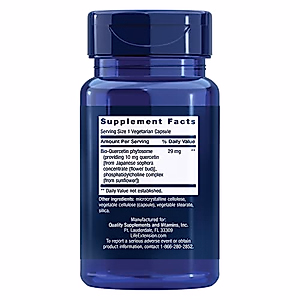Life Extension Bio-quercetin – Supports Immune & Cardiovascular Health – Gluten-Free – Once Daily – Non-GMO – 30 Vegetarian Capsules