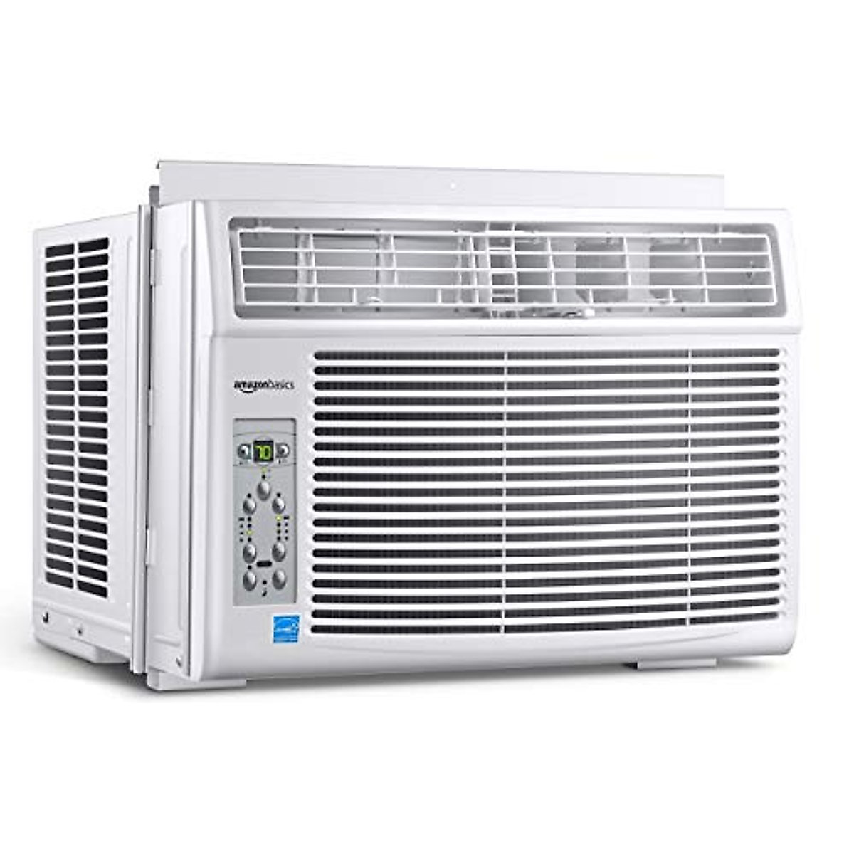 Amazon Basics Window Mounted Air Conditioner with Remote Cools 250 Square Feet, 6000 BTU, White