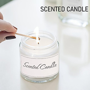 1 oz Small Glass Jars, Bumobum 48 pack Empty Round Clear Jars with Black Lids, White Labels & Inner Liners, Mini Cosmetic Containers for Cream, Lotion