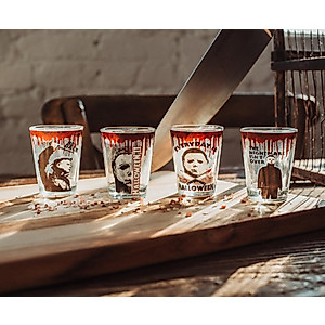 Halloween II Michael Myers 2-Ounce Mini Shot Glasses | Set of 4