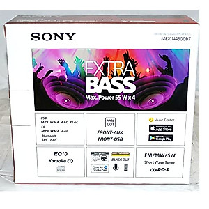 Sony MEX-N4300BT Built-in Dual Bluetooth Voice Command CD/MP3 AM/FM Radio Front USB AUX Pandora Spotify iHeartRadio iPod / iPhone Siri and Android Controls Car Stereo Receiver