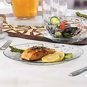 Rocher 12 Pcs. Clear Glass Dinnerware Set (0950-0)