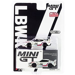 TSM Model GR Supra LB Works 26 White Martini Racing Limited Edition to 3600 Pieces Worldwide 1/64 Diecast Model Car by True
