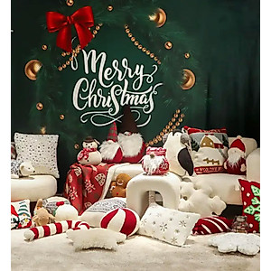 DALIYREPAL Moptrek Christmas Decoration Cute Plush Sherpa Gingerbread Man Cushion Pillow with Filling Soft Garden Sculpture Outdoor Decoration