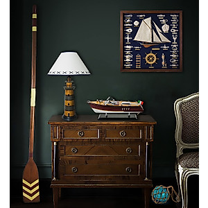 SAILINGSTORY Wooden Model Boat Riva Aquarama Speedboat 1/20 Scale Replica Runabout Boat Model Decoration