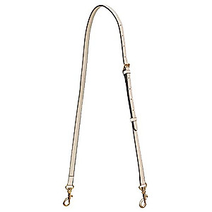 Allzedream Genuine Leather Purse Strap Adjustable Crossbody Handbag Replacement Straps 0.48 Inch Width (White)