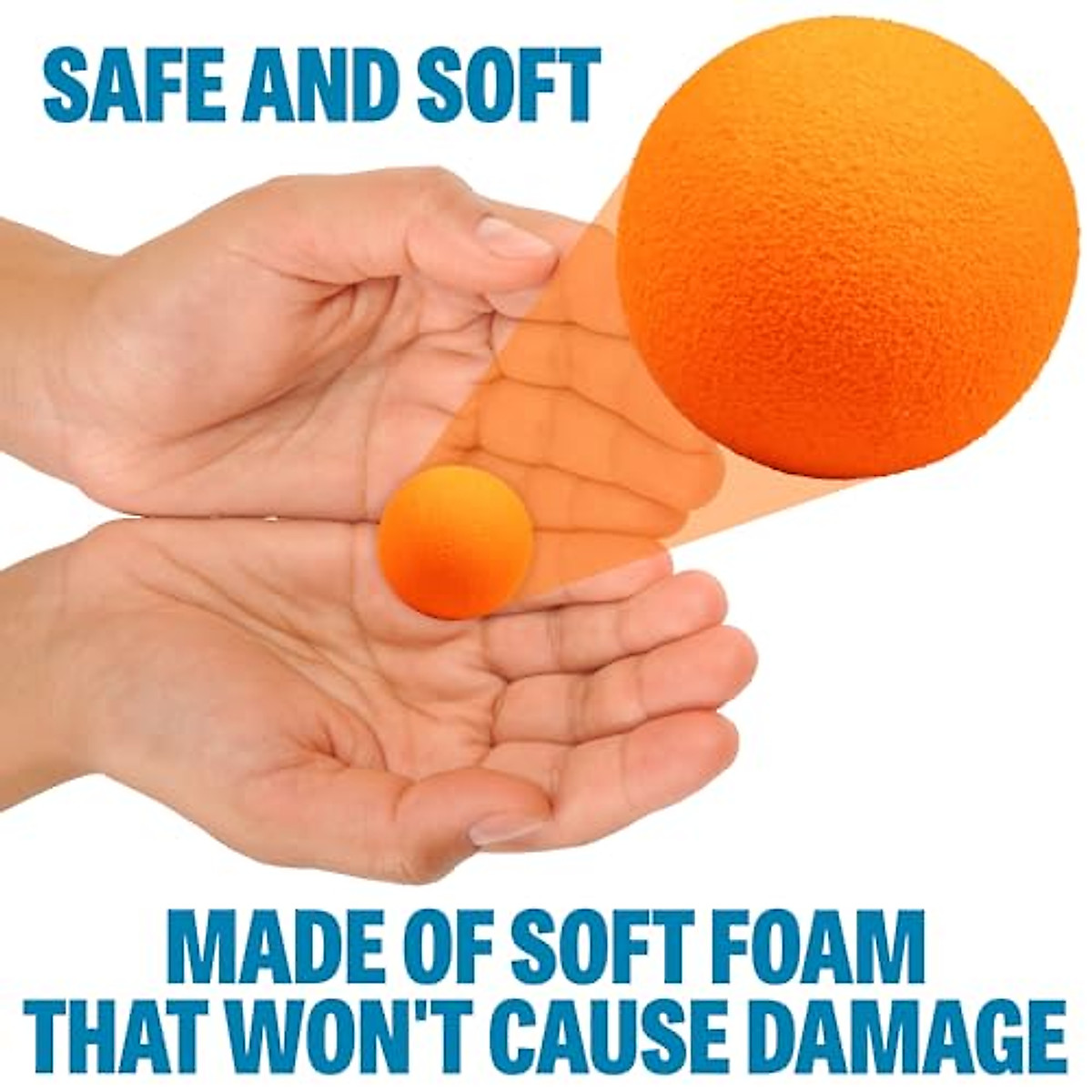 Hog Wild T-Rex Ball Popper Toy - Includes 4 Soft Foam Balls - Squeeze to Pop Air Powered Balls Up to 20 Feet - Launcher Safe for Indoor/Outdoor Play - Party Favor Gift for Kids, Girls, Boys Ages 5+