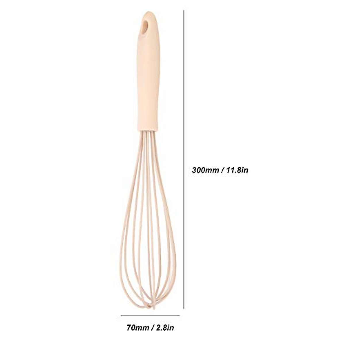 Egg Beater, Silicone Whisk, Whisks for Cooking, Egg Whisk, Mini Silicone Manual Egg Beater Stirring Frother Mixer Blender Kitchen Cooking Utensils Pink