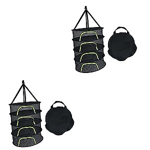 Zerodeko 2pcs Folding Drying net Vegetable Plants Plants Outdoor Plants Laundry Drying Rack Collapsible Wet mesh Drying net Drying Net Accessory Drying Net Device Drying Net Parts Tool