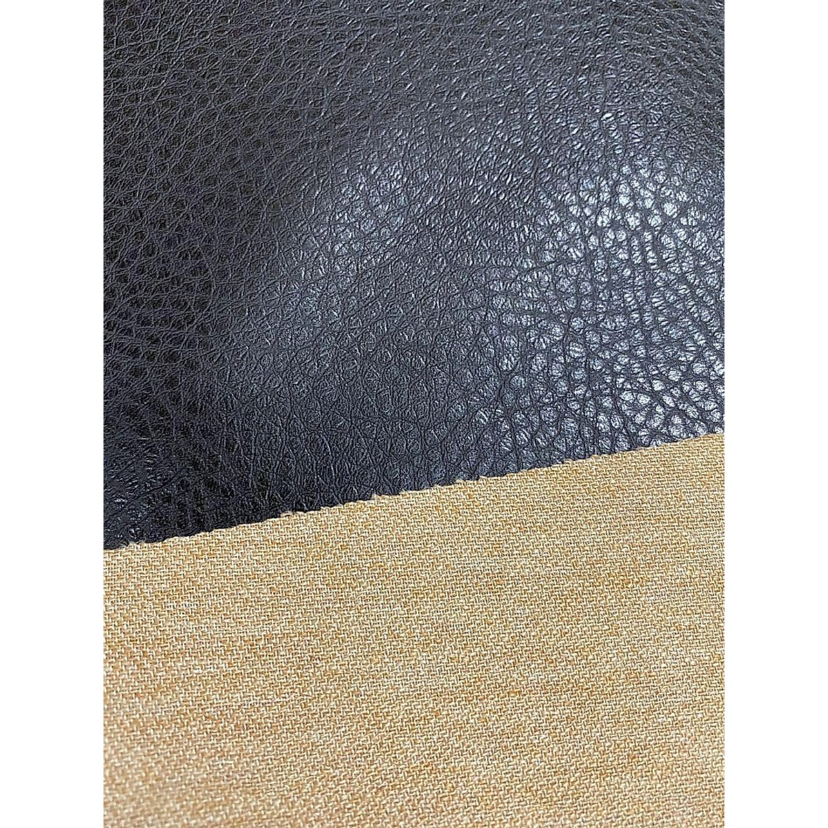 Mybecca Faux Leather Vinyl Fabric Color : Dark Brown Buffalo Bill by The Yard